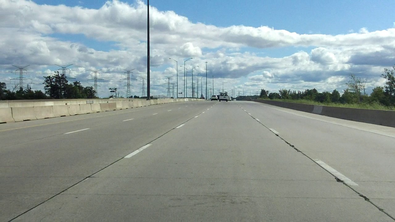 Highway 407 Express Toll Route (Exits 46 to 34) westbound - YouTube