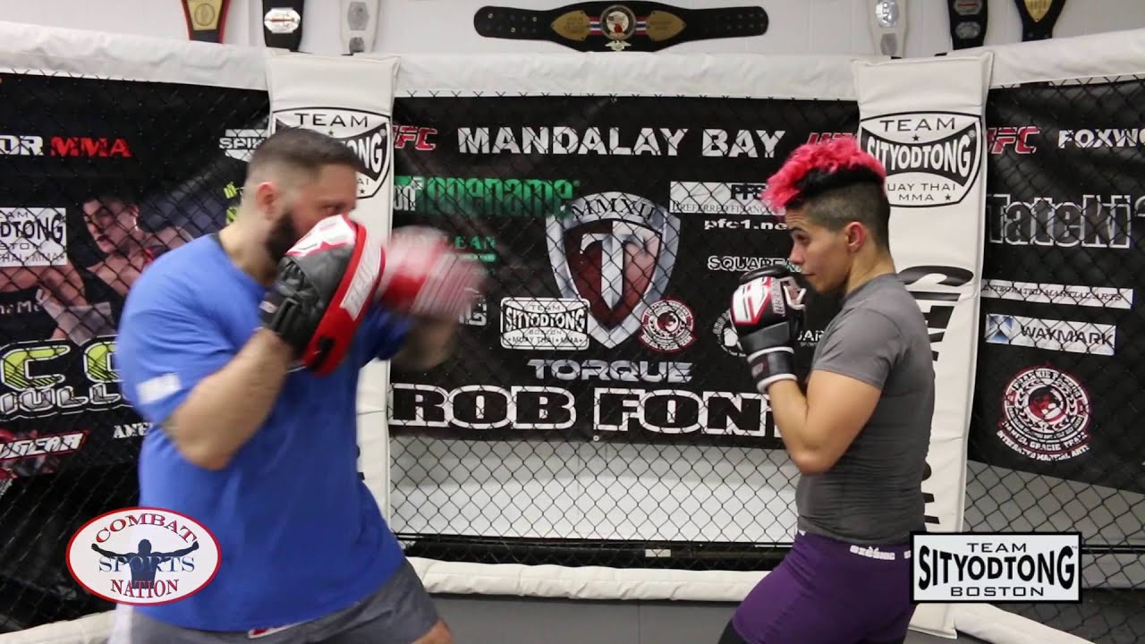 Kaline Medeiros & Andy Cote "Technique of the week" w/ Combat Sports ...