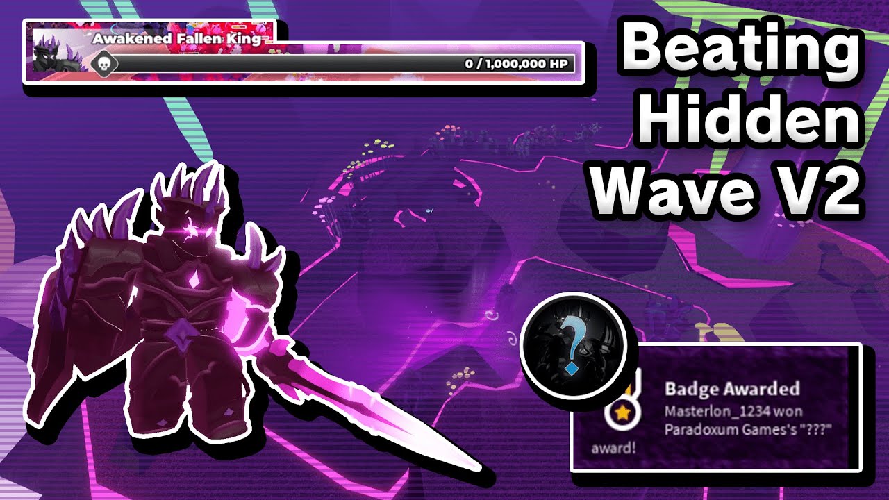 Beating Hidden Wave Version 2.0 | Tower Defense Simulator - YouTube