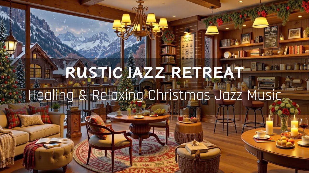 Porch Ambience Jazz 🎄 Healing & Relaxing Christmas Jazz Music with ...