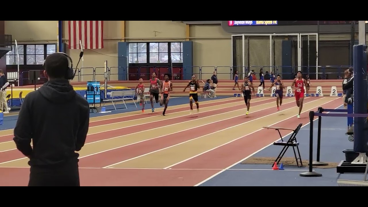 Kylen Johnson running 13-14 60m at the TFCUSA National Indoor Track ...