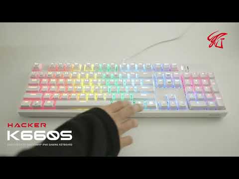 [ABKO] HACKER K660S White Linear Moving LED - YouTube