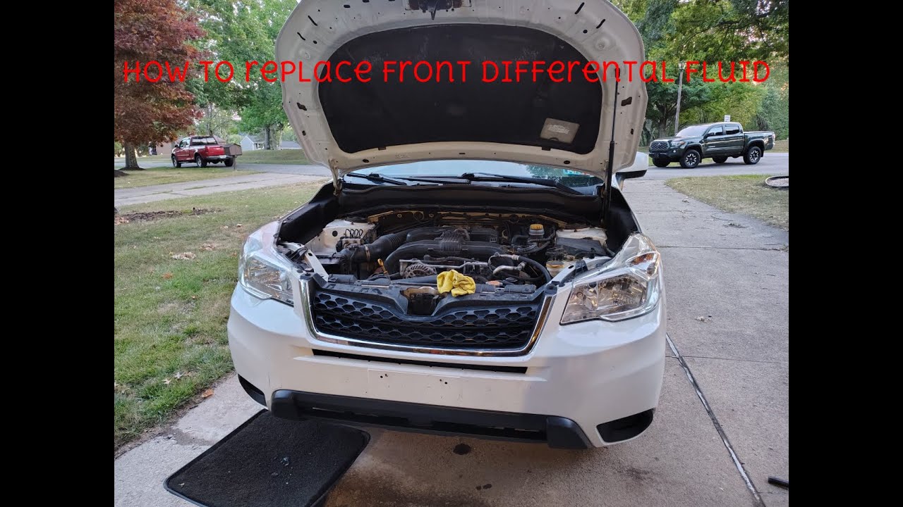 How to change front differential fluid for Subaru - YouTube