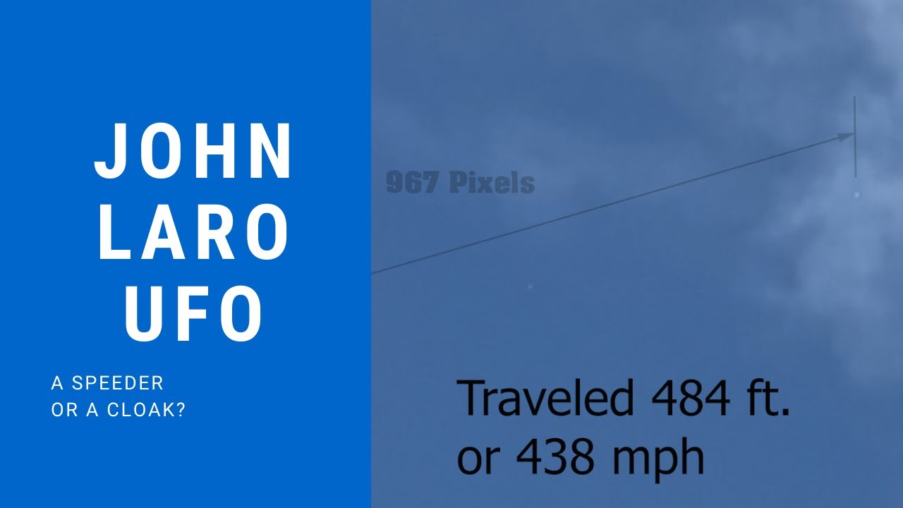 John Laro captures a cloaked UFO or a speeder - YouTube