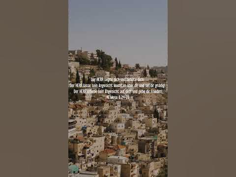 4. Mose 6,24-26 Der HERR segne dich und behüte dich! Der HERR lasse sein Angesicht leuchten über ...