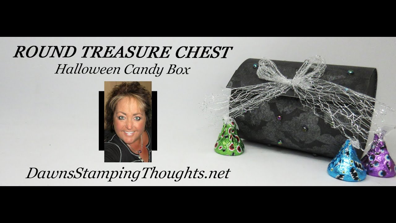 ROUND TREASURE CHEST Halloween Candy Box - YouTube