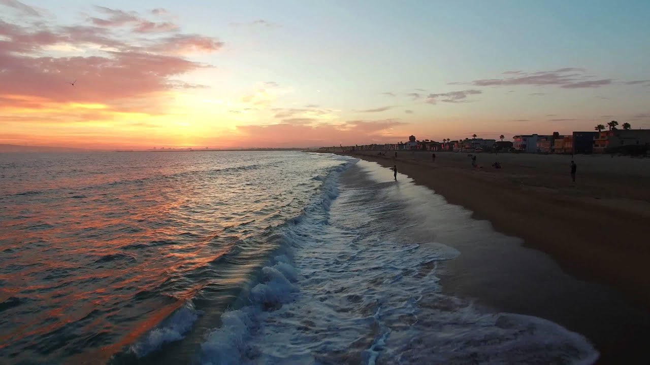 Huntington Beach and Sunset Beach in 4K - YouTube