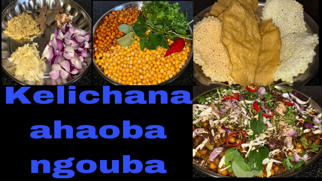 Manipur evening snack kelichana recipe // mnggal chana ngouba // ahaoba ...