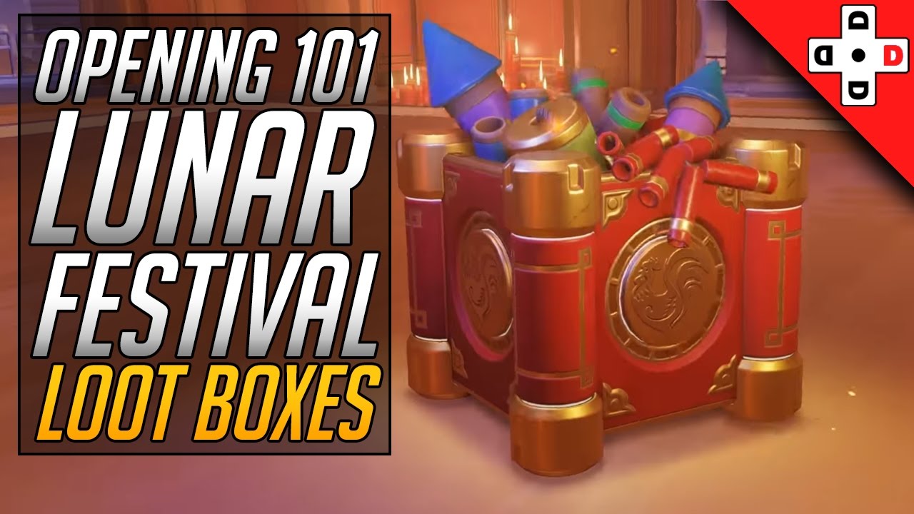 Unboxing 100 Lunar Festival Loot Boxes - NEW SKINS! - Overwatch - YouTube