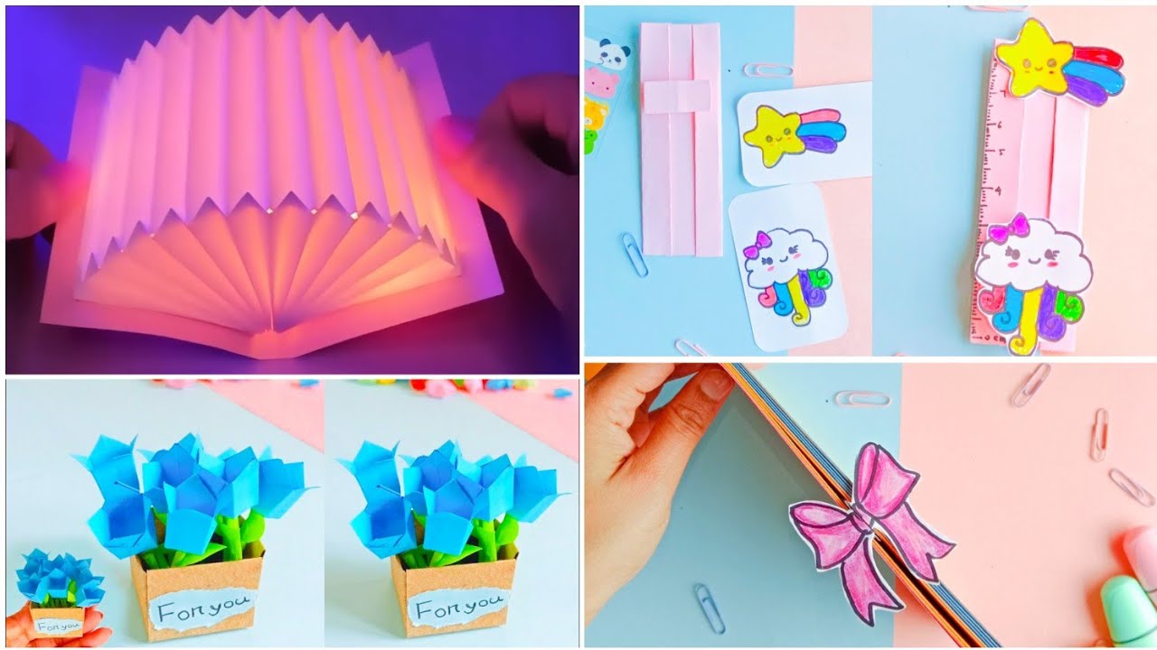 Top 6 Paper Crafts That you should try! How to make Stationery | DIY ...