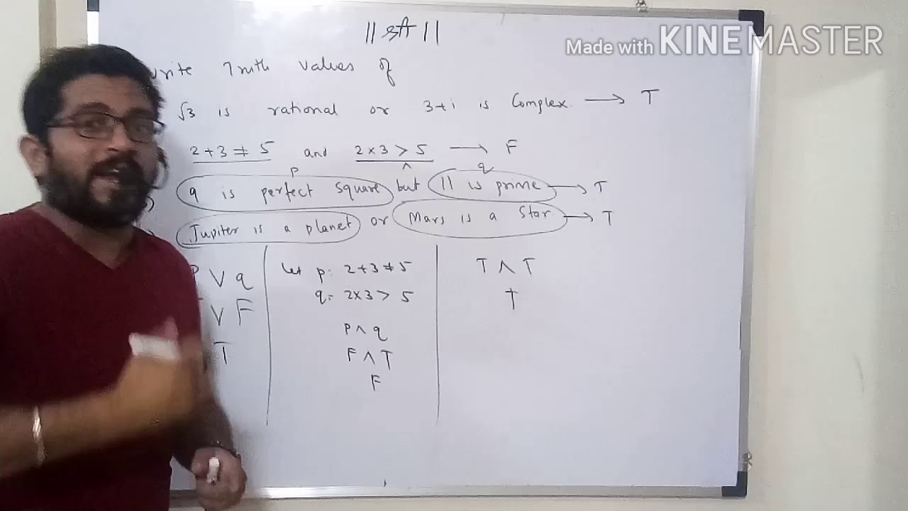 Logic Lec 4 || Mathematical Logic || Negation and Truthtable - YouTube