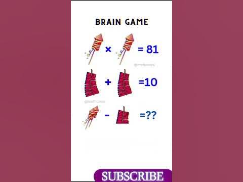 आप लोग Brain Game math 🤯 || Can you answer it ⏪ || #shorts #short # ...