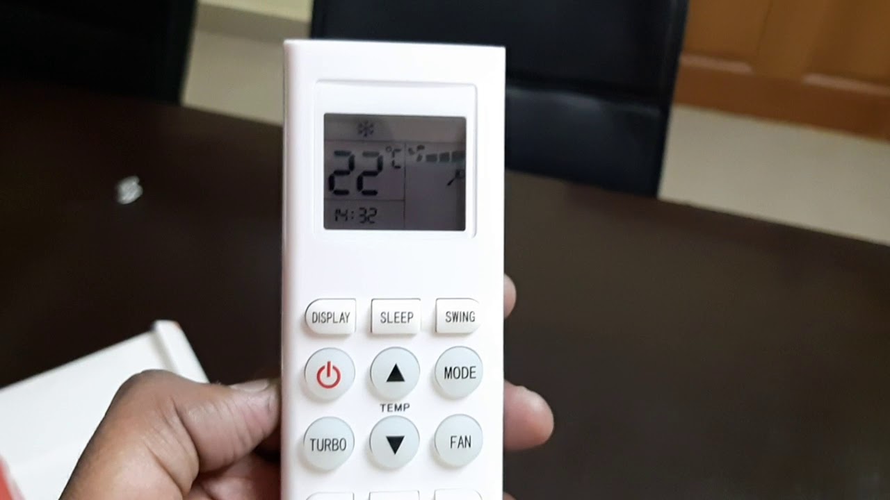 Mitashi Airconditoner Remote Functions Explained 2018 - YouTube