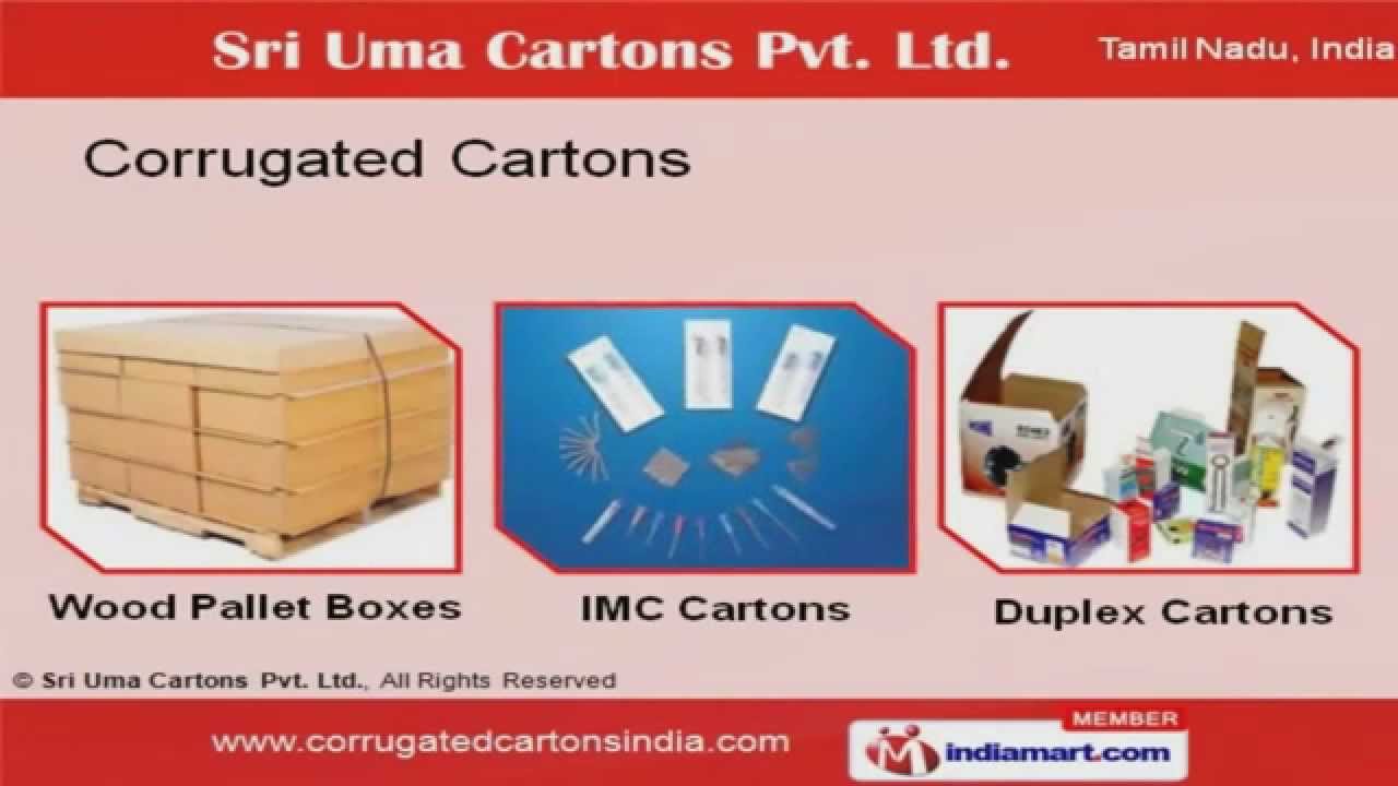 Packaging Boxes & Cartons by Sri Uma Cartons Pvt Ltd, Chennai - YouTube