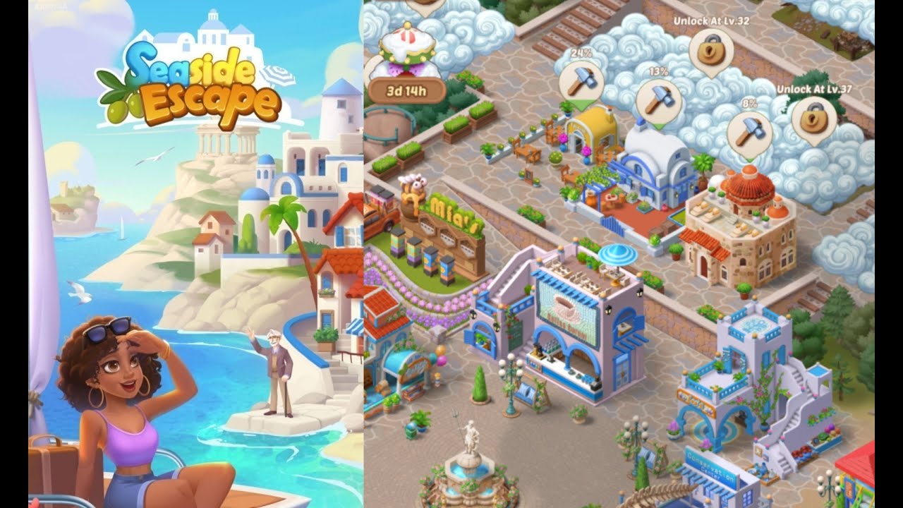Seaside Escape | Level 25-26 Part 14 🏖🏝 #merge - YouTube