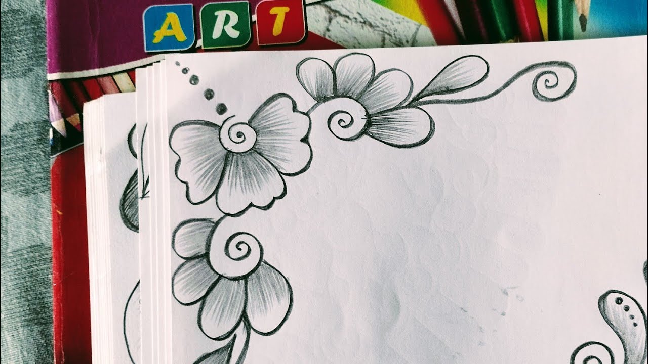 Border design for project/corner design for project/pencil design for ...