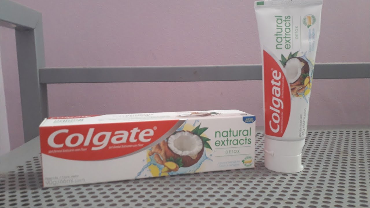 Colgate natural extracts Detox coco e gengibre - YouTube