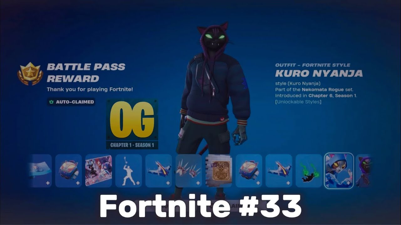 Fortnite #33 - KURU NYANJA SKIN💥 OG S1•C1 - YouTube