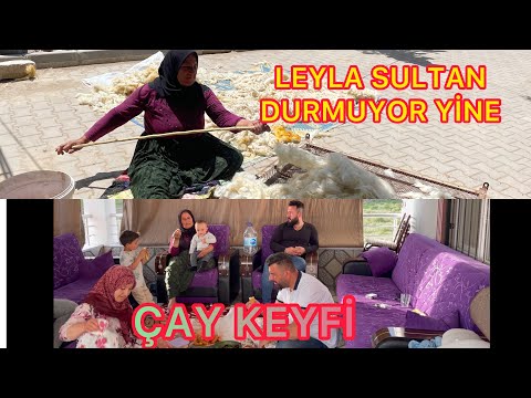 ANNEM YÜN ÇIRPIYOR ~ELMAS ABLAMDA ÇAY KEYFİ ~