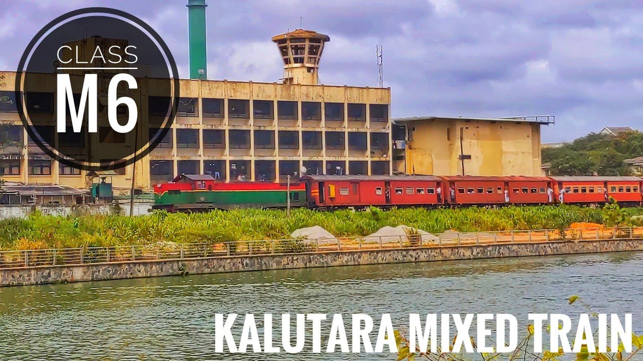 Kalutara Mixed Train with EMD powered Class M6 locomotive | Sri Lanka ...