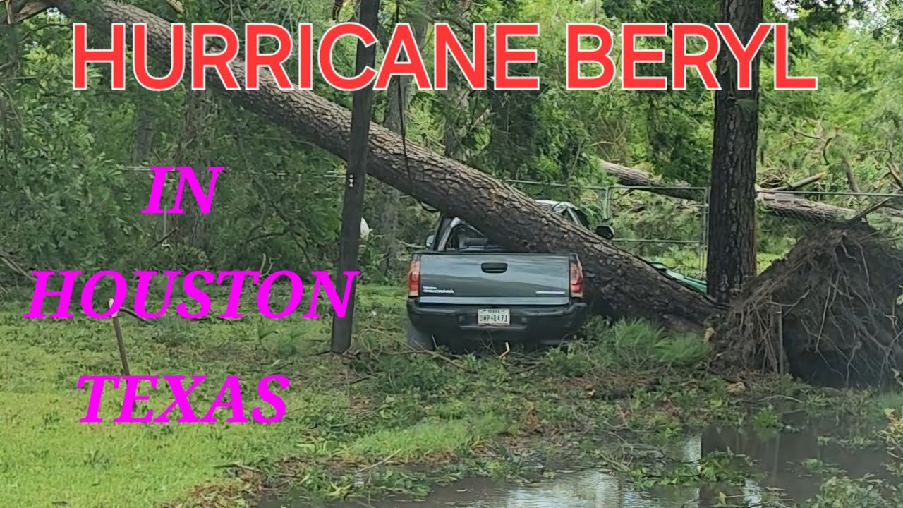 HURRICANE BERYL IN HOUSTON TEXAS - YouTube