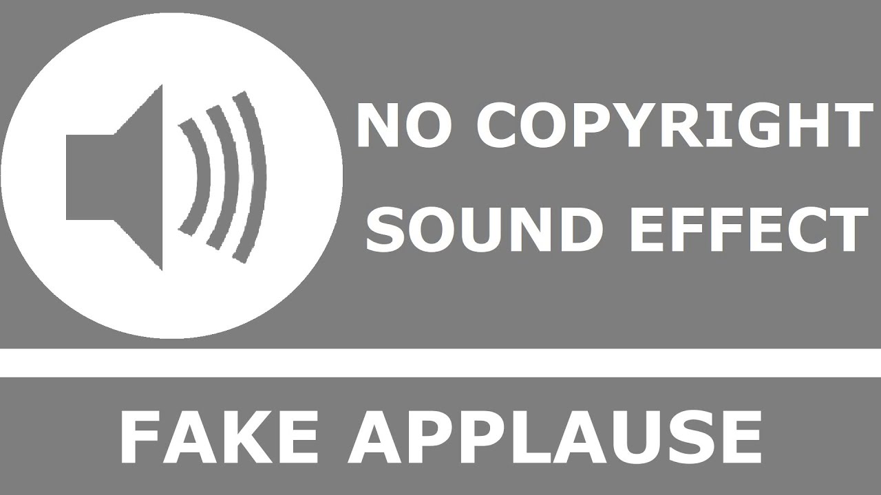 Fake Applause | No Copyright Sound Effect - YouTube