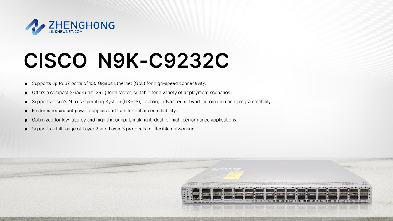 Cisco Nexus 9200 Series，N9K-C9232C - YouTube