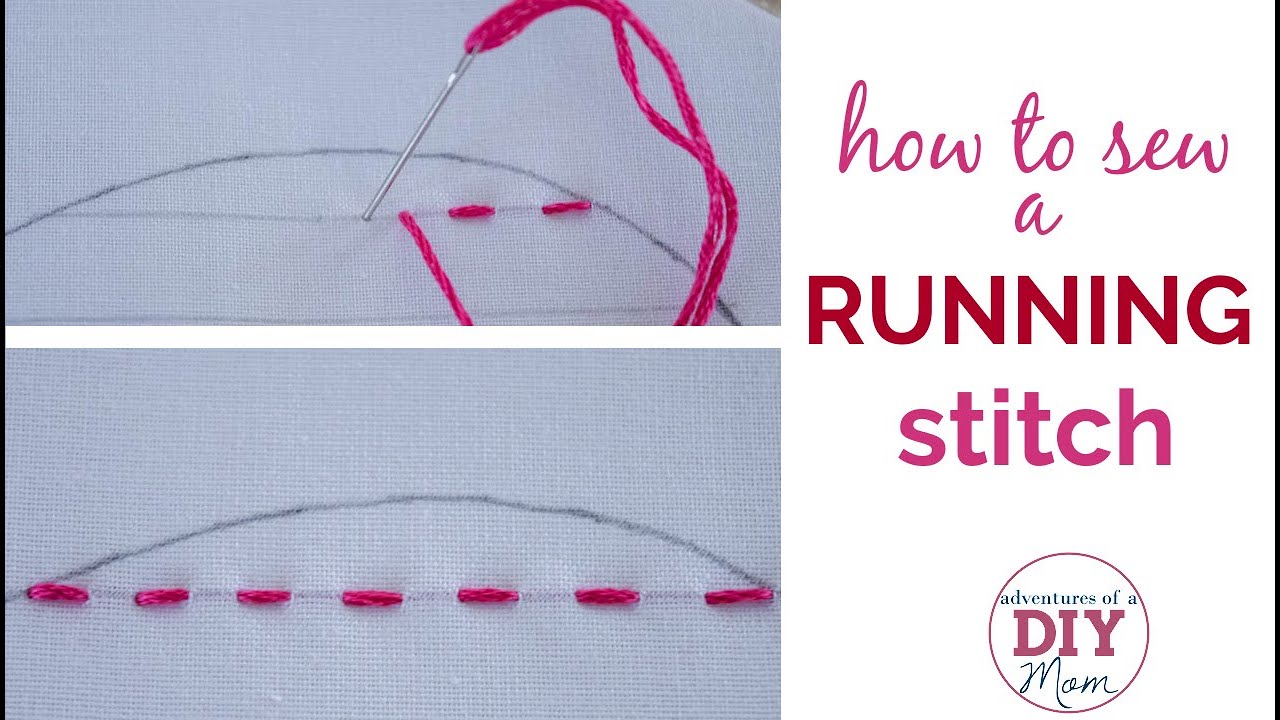 How to Do a Running Stitch (For Hand Embroidery & More) - YouTube