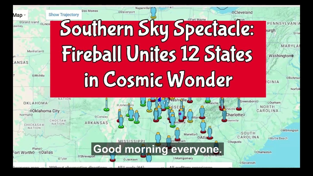 Southern Sky Spectacle: Fireball Unites 12 States in Cosmic Wonder ...