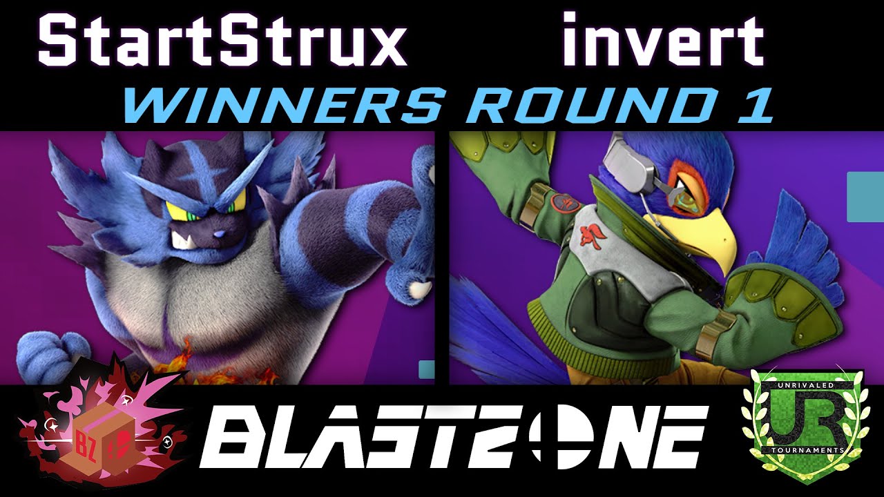 StarStrux (Incineroar) vs invert (Falco) Blast Zone 106 WINNERS ROUND 1 ...