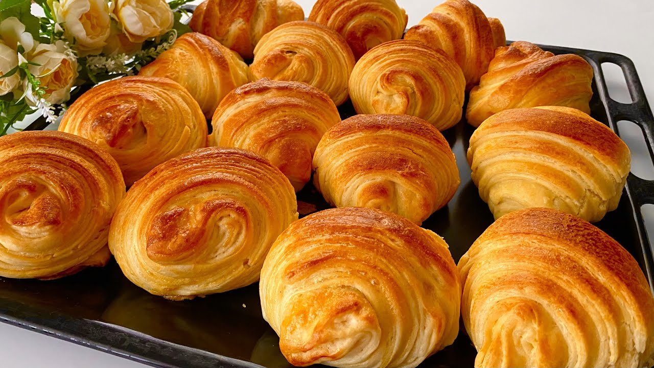Bütün reseptləri unutduracaq, ən asan kruasan resepti, kruasan ...