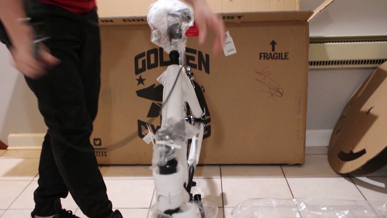 golden cycles- Fixed gear unboxing and assembly - YouTube