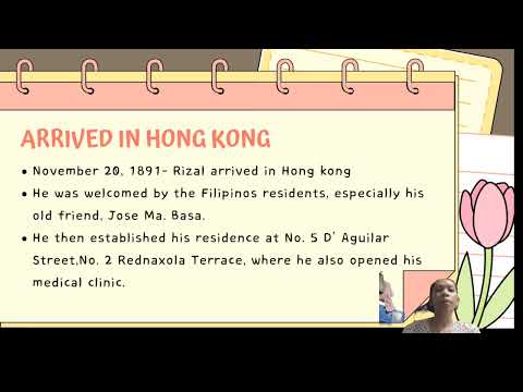 Life and Works of Rizal: Chapter 20 Ophthalmic Surgeon in Hong kong (1891-1892) - YouTube
