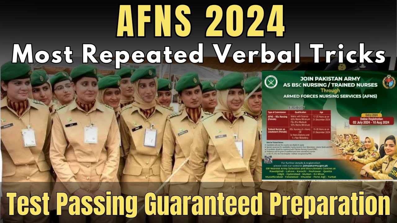 How to Pass AFNS Initial Test | AFNS Most Repeated Verbal Questions ...