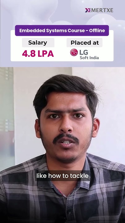 Embedded Systems Course to Core Job – Abhijith Kumar Maji Got Placed at Lgsoft India - YouTube