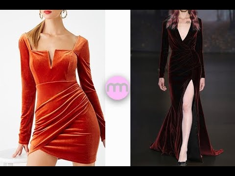 Kadife Elbise Modelleri - Velvet Dresses