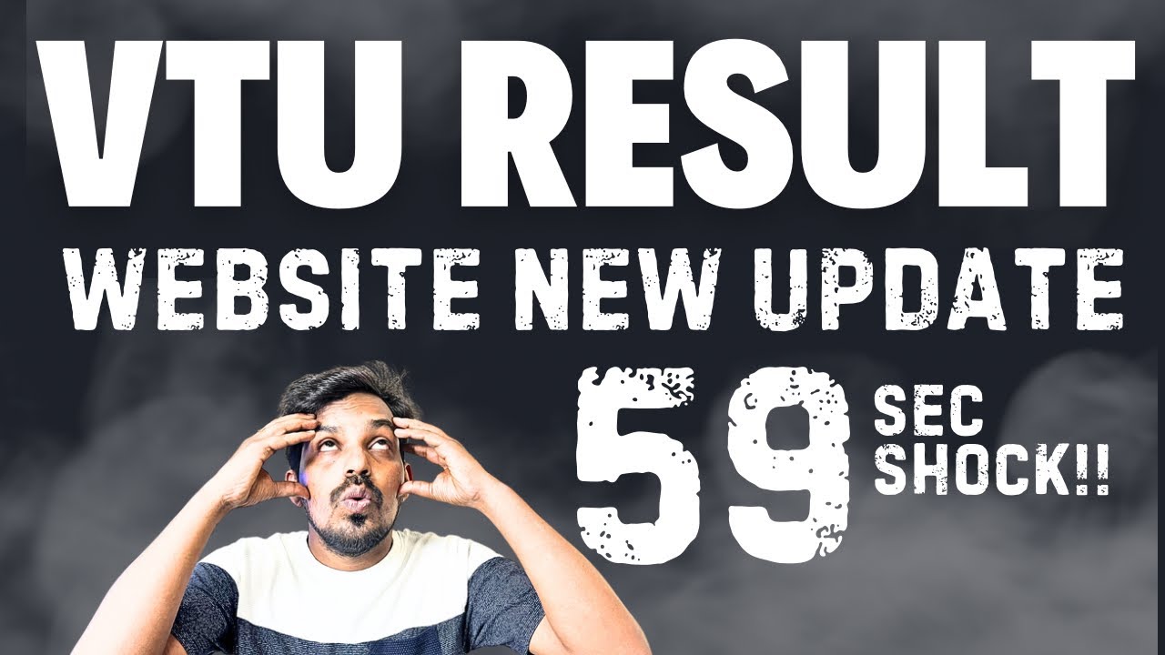 GOOD NEWS !!!! VTU RESULTS WEBSITE NEW CHANGES | #vturesults - YouTube