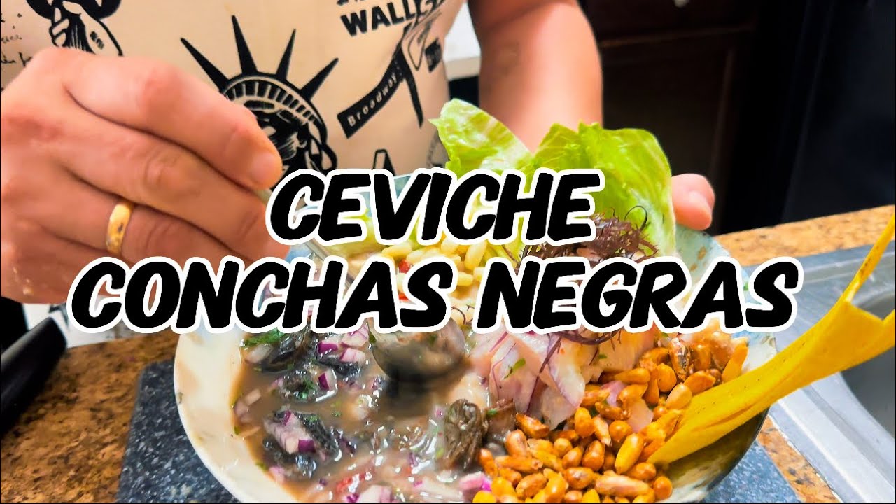 Como hacer ceviche de concha negras - YouTube