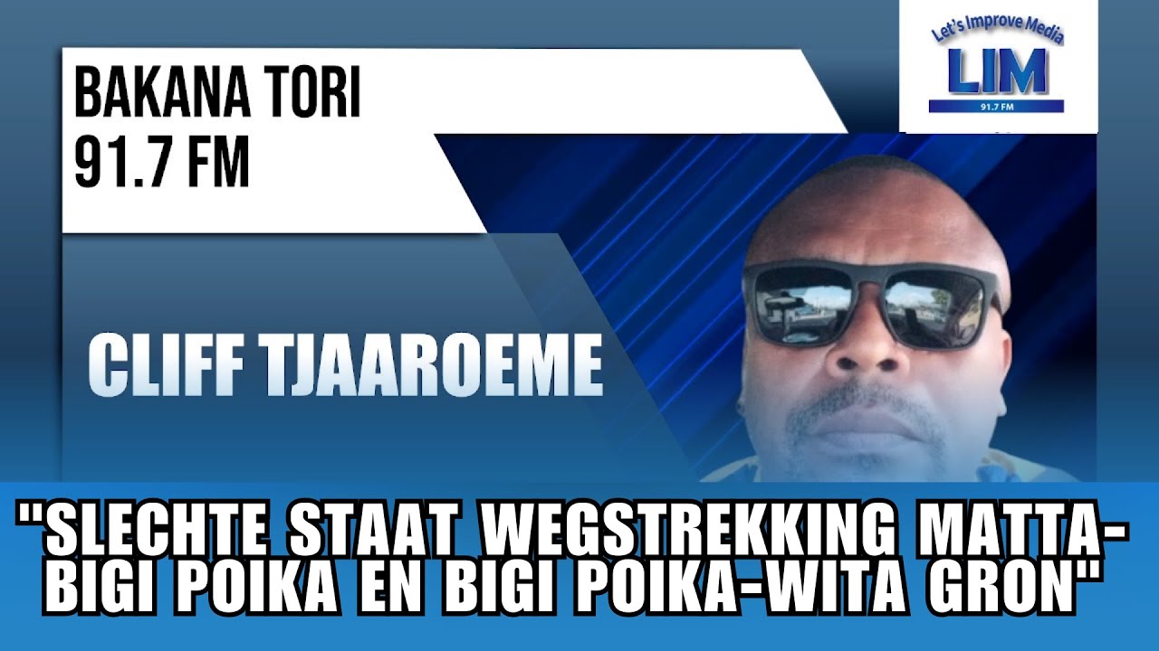 BT MAANDAG 25 AUG 2025 || SLECHTE STAAT WEGSTREKKING MATTA BIGI POIKA ...