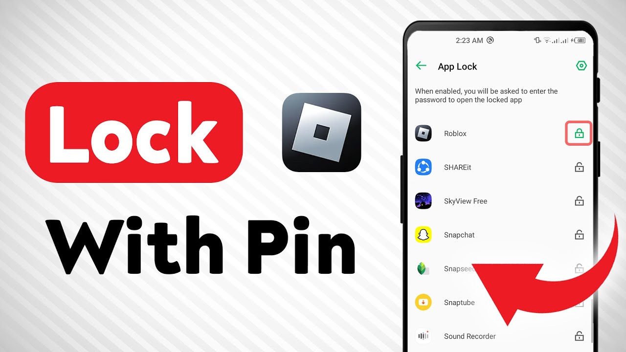 How to Lock Roblox With A Pin (Updated) - YouTube
