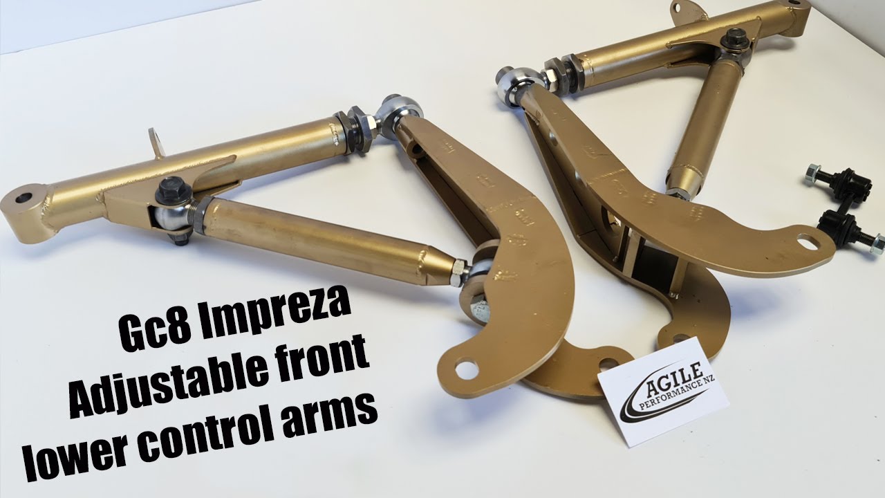 Agile Performance Subaru GC8 Impreza Adjustable front lower arms ...