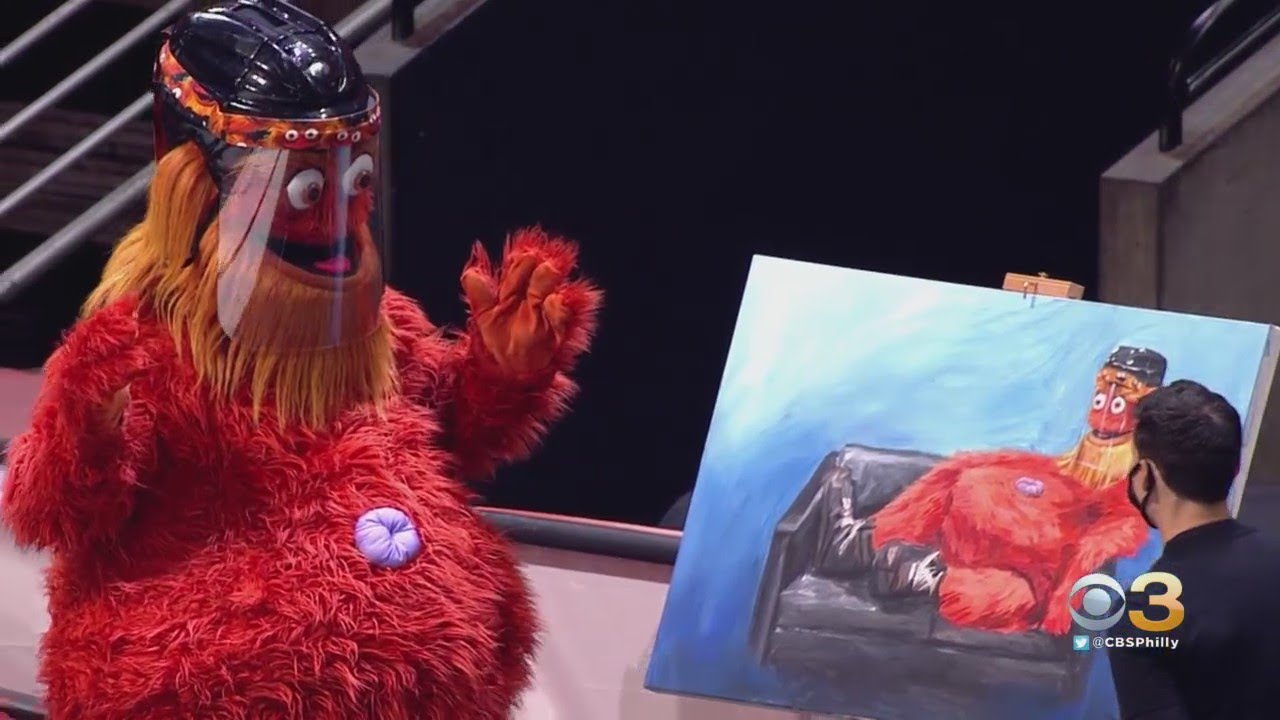 Flyers Fans Can Win Original Portrait Of Gritty - YouTube