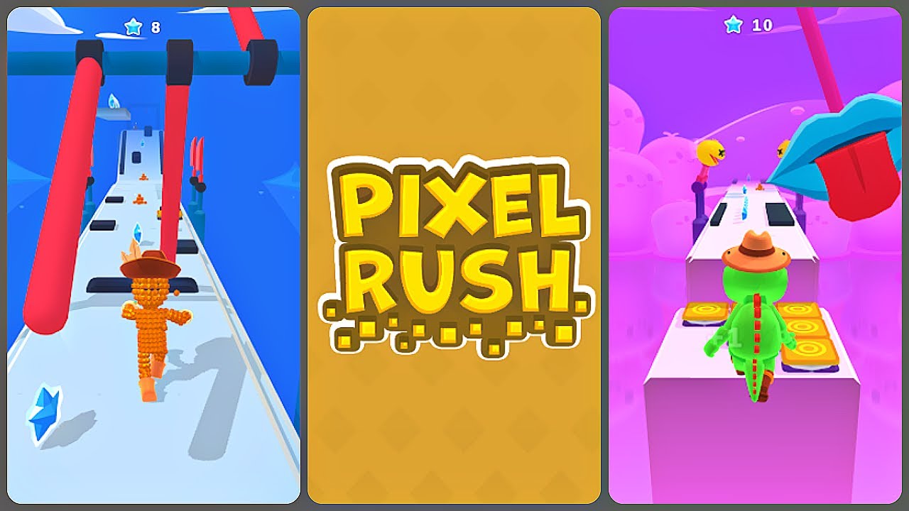 Pixel Rush - Epic Obstacle Course Game (Gameplay Android) - YouTube