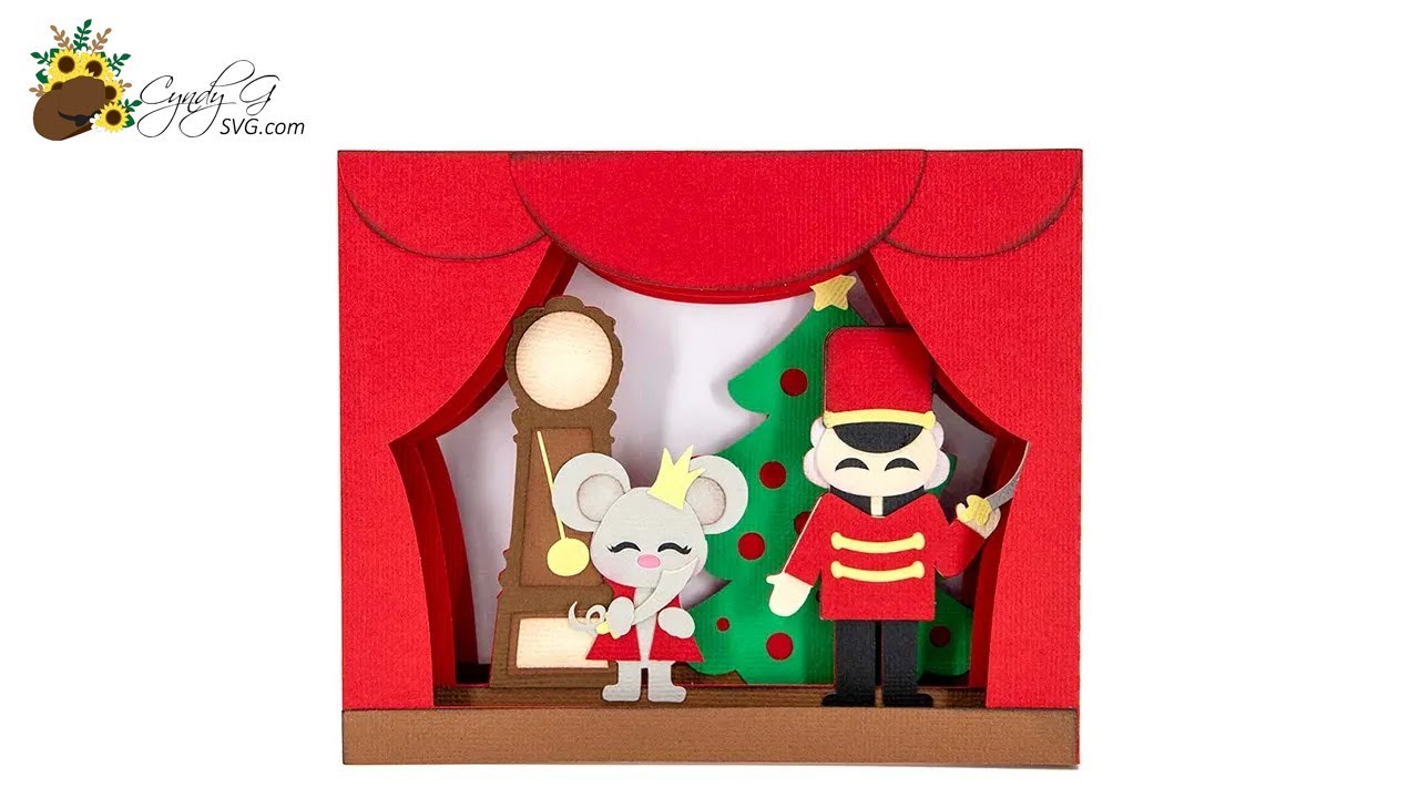 Nutcracker - Mouse King Box Card SVG Assembly Tutorial - YouTube