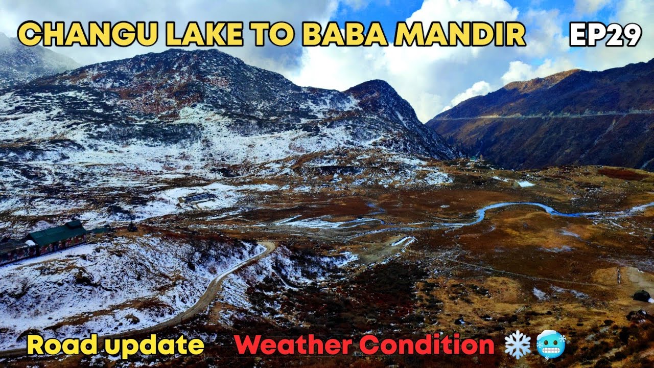 Road update of changu lake nathula pass today |Tsomgo lake| Heavy ...