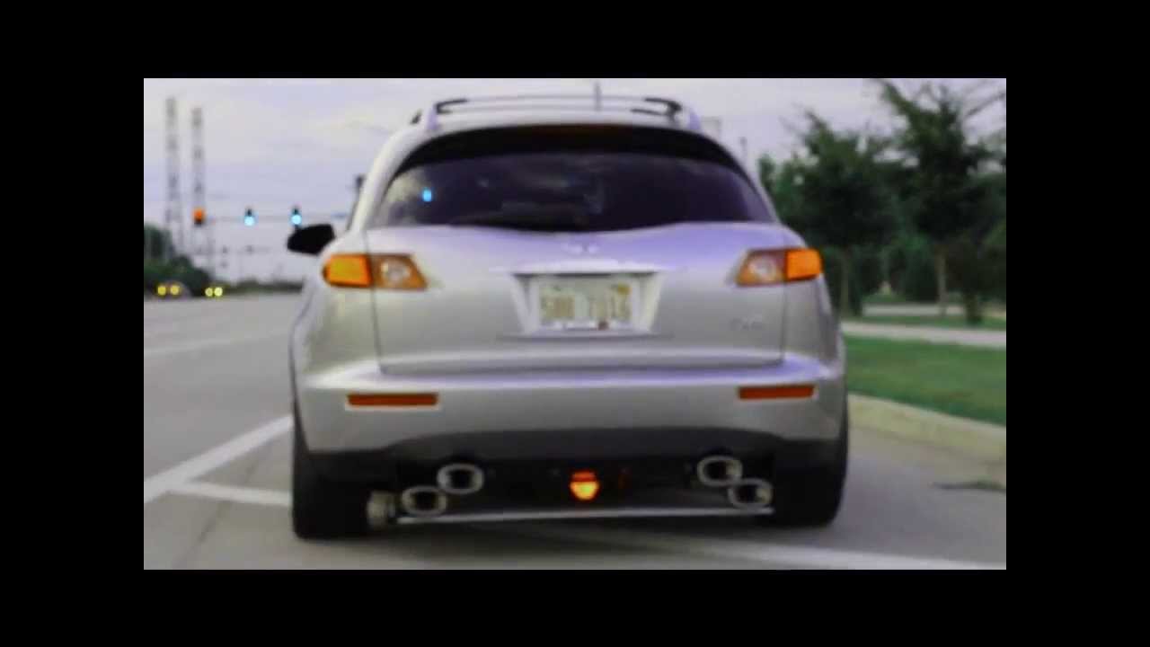 Infiniti FX45 Custom Exhaust - YouTube
