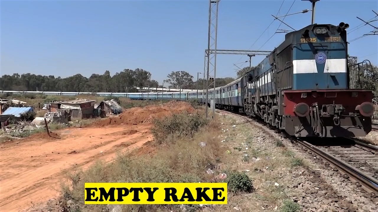 WDM3D ALCO Empty Rake Honk Whatsup | Yesvantpur Bhagalpur Anga Express ...