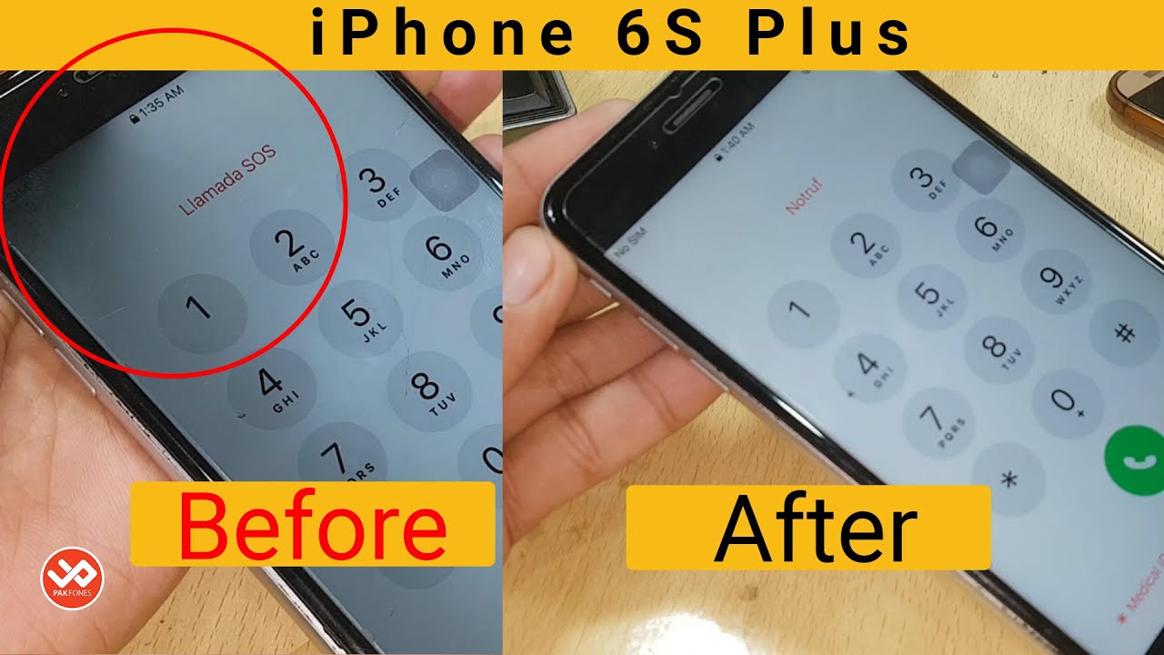 iPhone 6S Plus screen light problem fix - YouTube