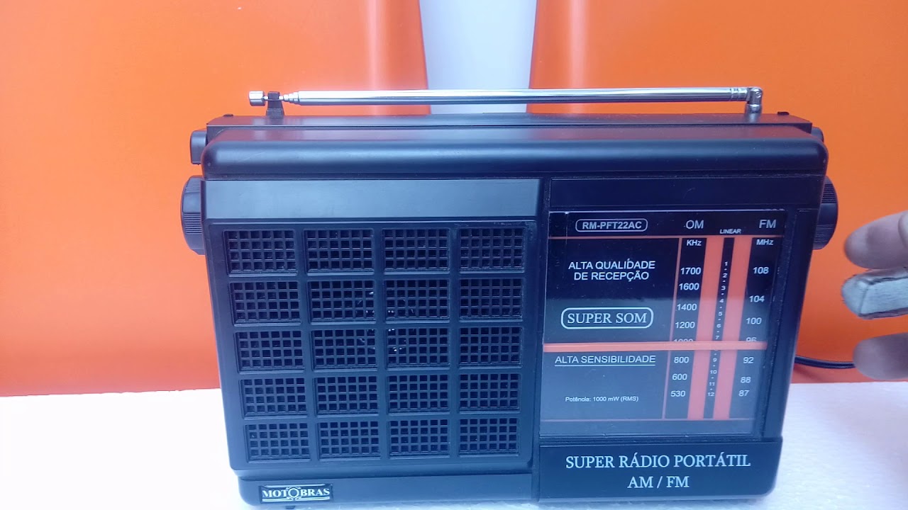 Radio Motobras Rm-pft22ac Am/fm - YouTube