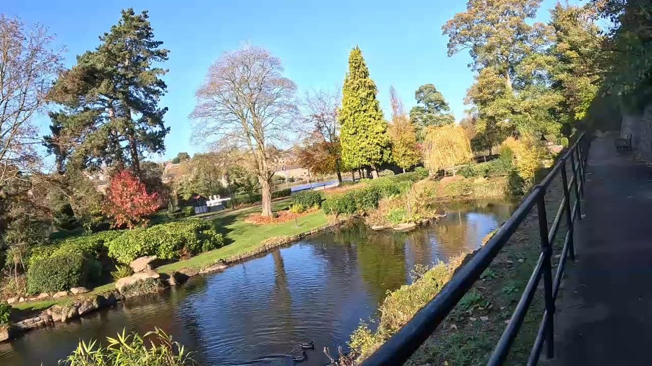 An autumn walk in Belper River Gardens - YouTube